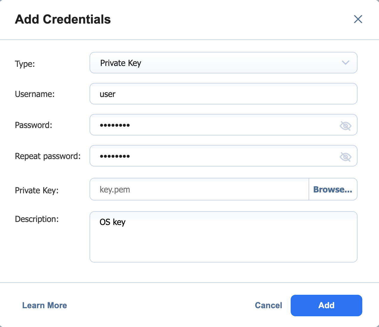 Managing Credentials